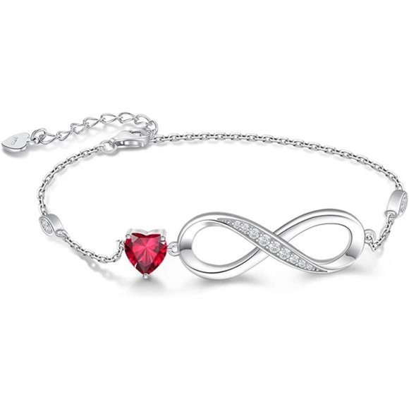 Jewelry | Infinity Love Heart Symbol Charm Bracelet For Women | Poshmark